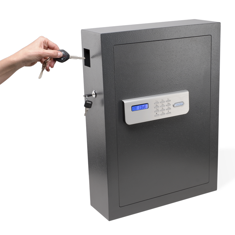 Viking Security Safe VS-100KS Key Cabinet Key Safe with Lockable Drop ...